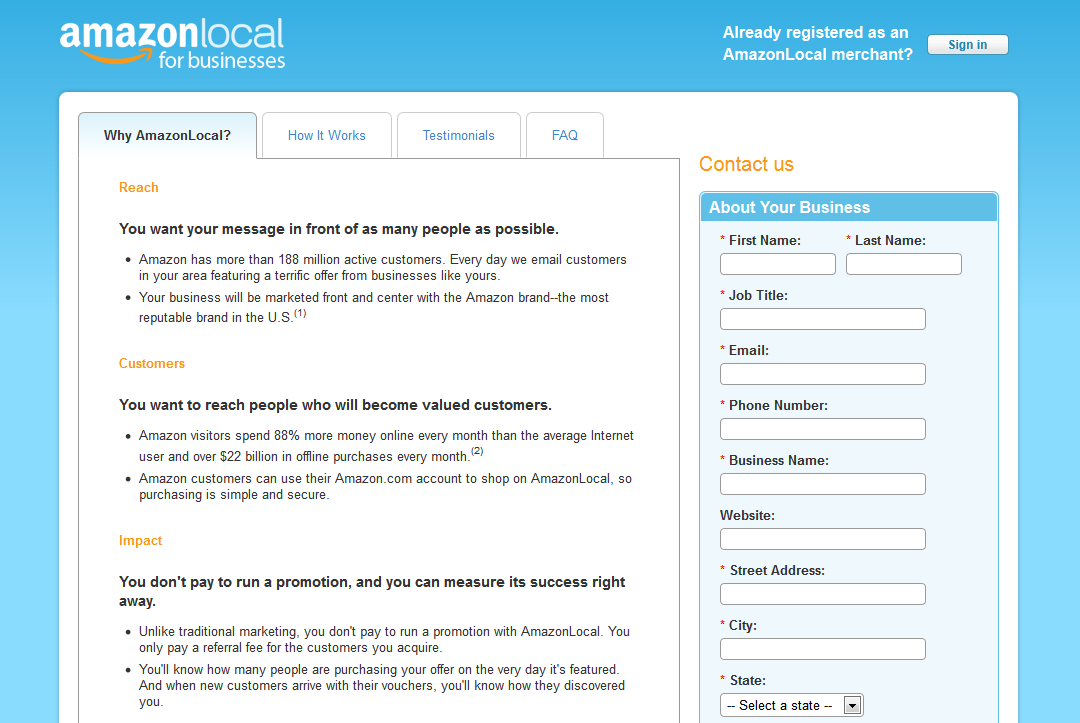 Amazon Local advertising Reviews, Ratings, and Info ...